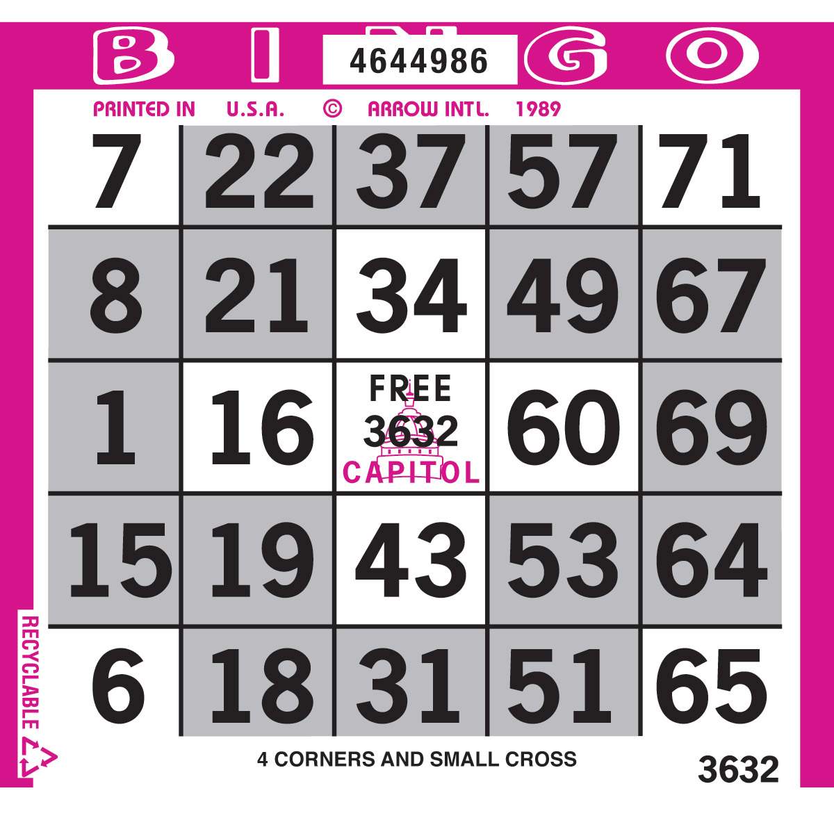 Quick Dab Bingo Paper Great For Early Bird Or Warm Up Games Quick Dab Bingo Paper Great For Early Bird Or Warm Up Games